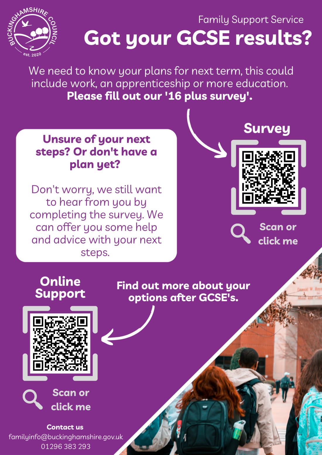 Information for GCSE Results Day | Educator Resources | Buckinghamshire ...